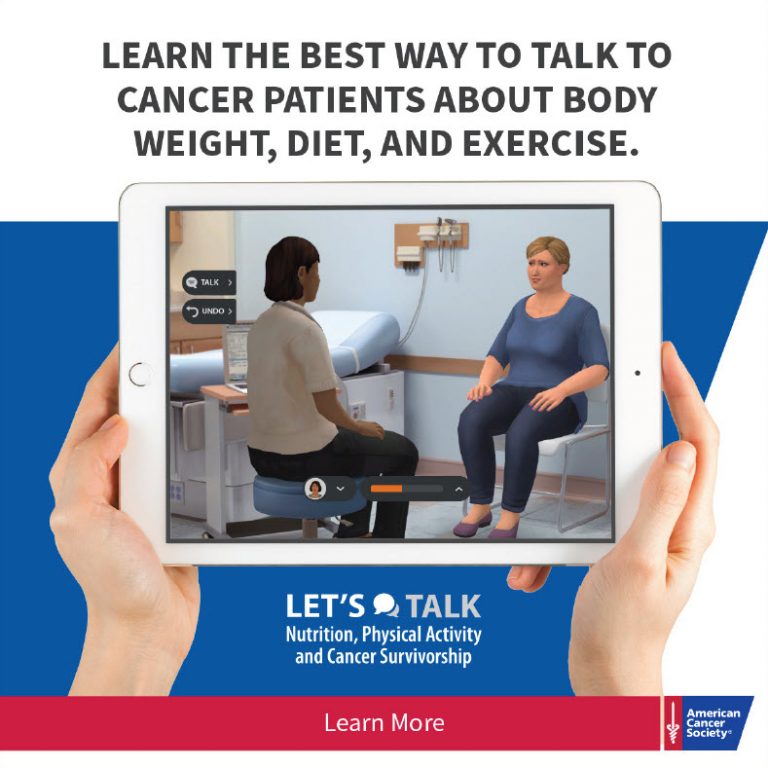 Let's Talk Nutrition and Physical Activity - ACS4CCC